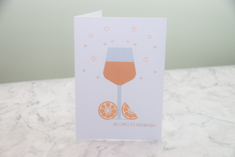 Aperol Spritz Birthday Card: 'holy Spritz' - Personalised A5/A6 - Etsy UK