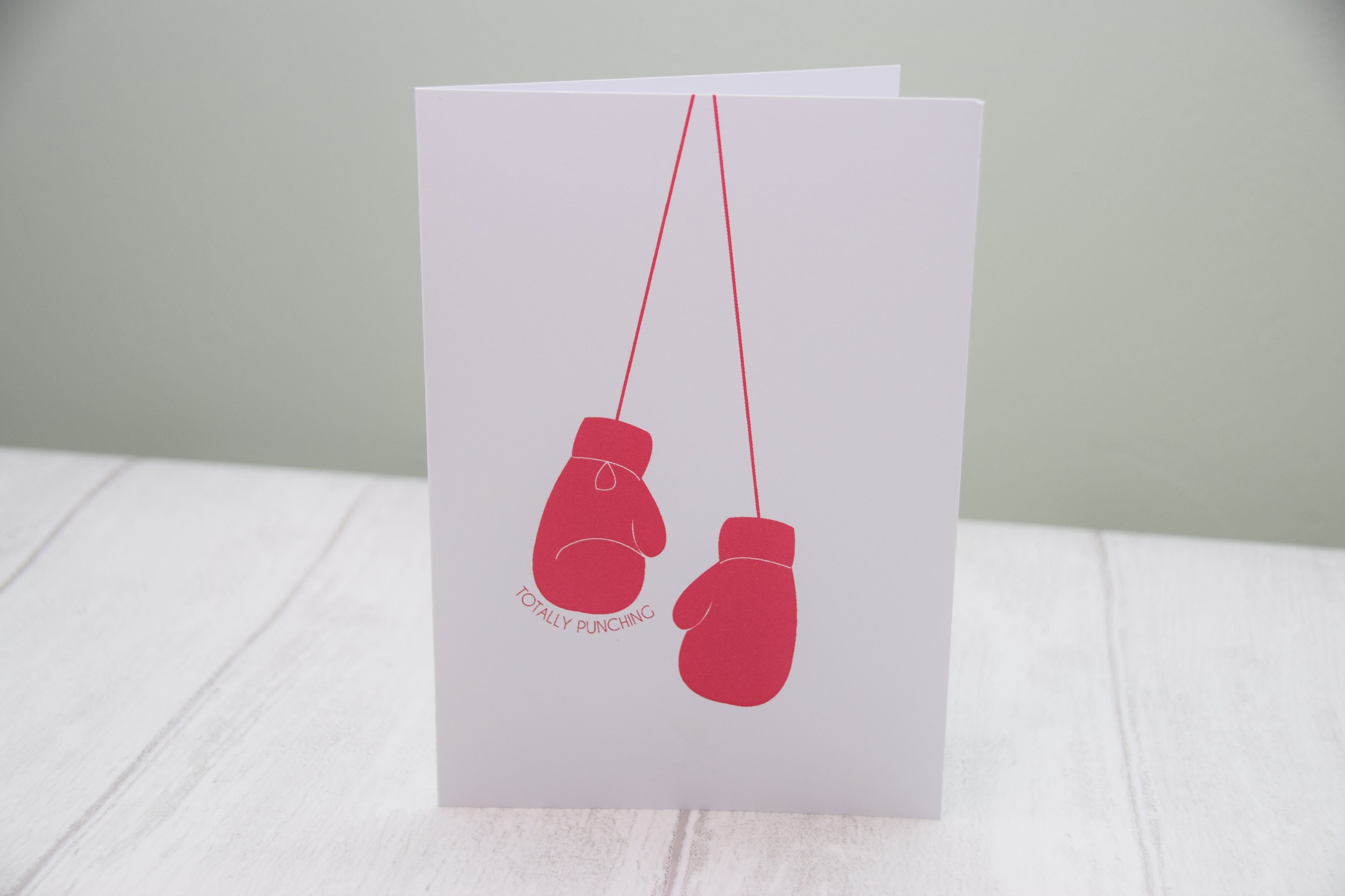 Boxing Gloves 'totally Punching' Funny Greetings Card. - Etsy UK
