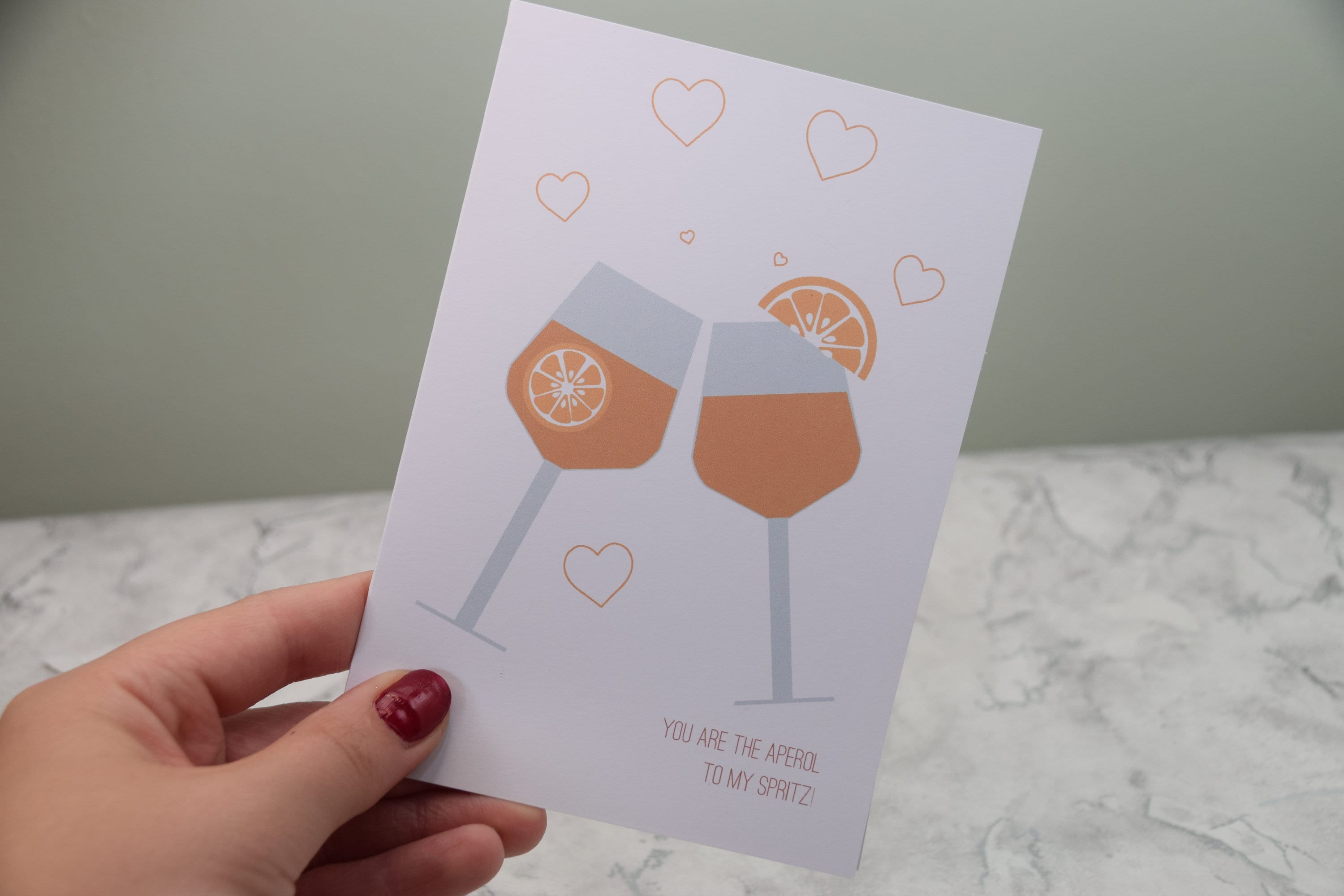 Aperol Spritz Card, 'you Are the Aperol to My Spritz'. A5 or A6 ...