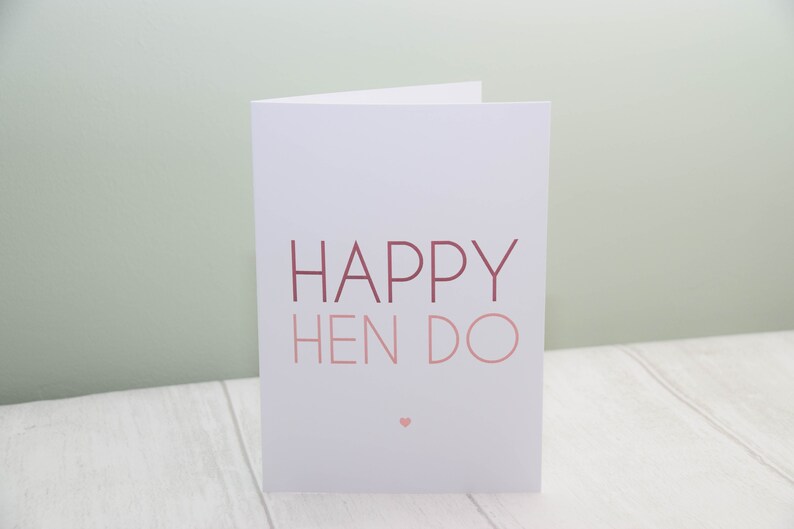 Hen Do 'Happy Hen Do' Card. Name can be added. Perfect - Etsy.de