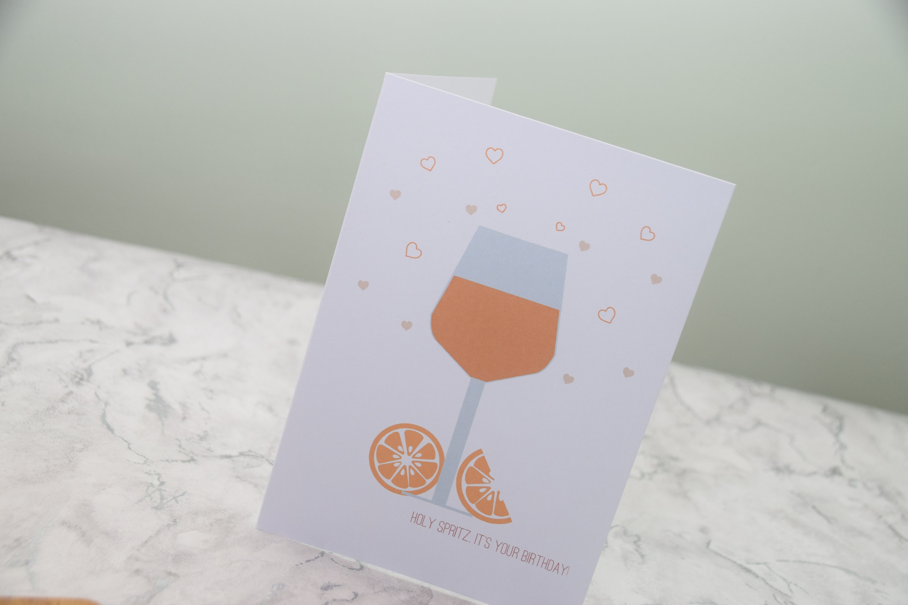 Aperol Spritz Birthday Card: 'holy Spritz' - Personalised A5/A6 - Etsy UK