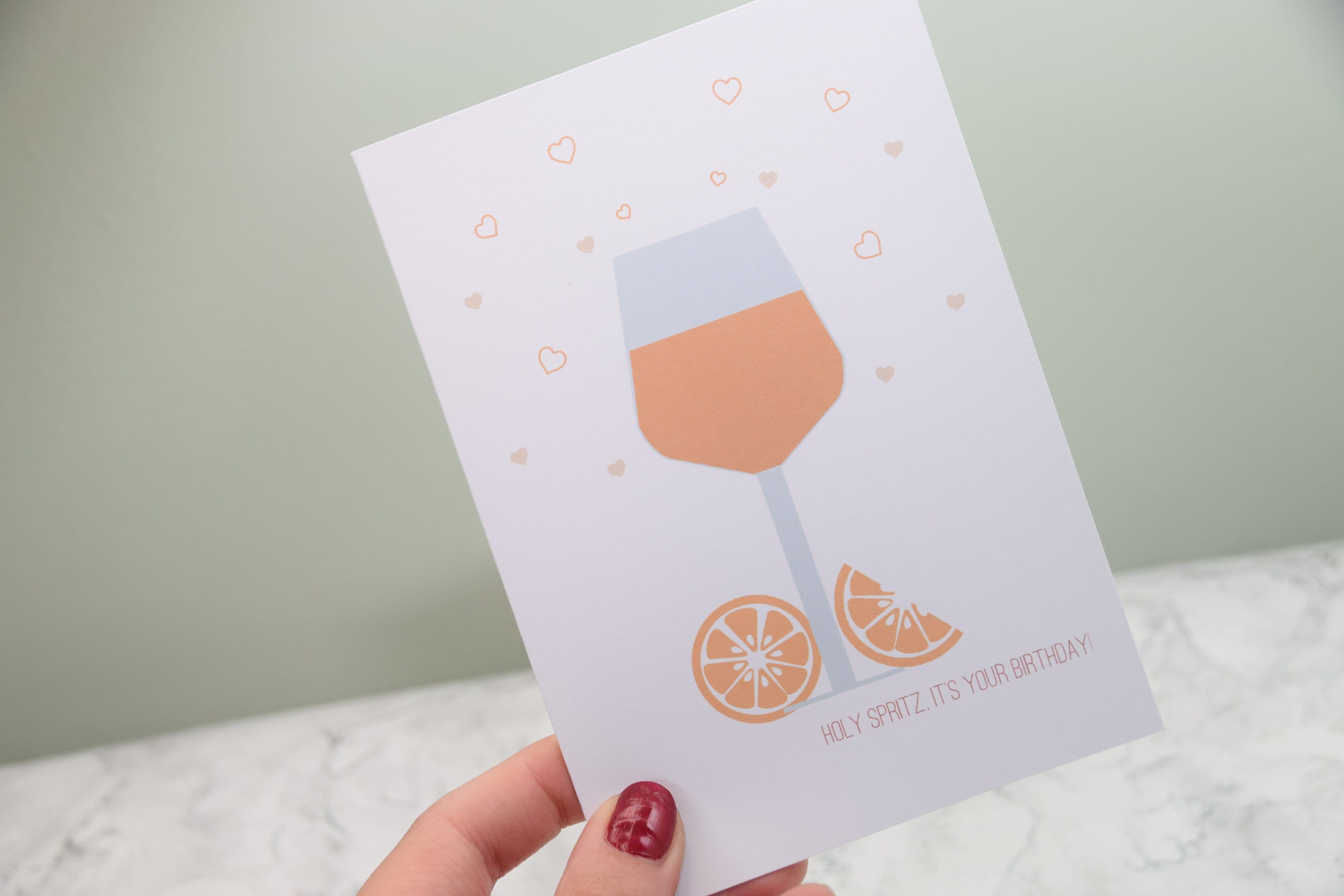 Aperol Spritz Birthday Card: 'holy Spritz' - Personalised A5/A6 - Etsy UK