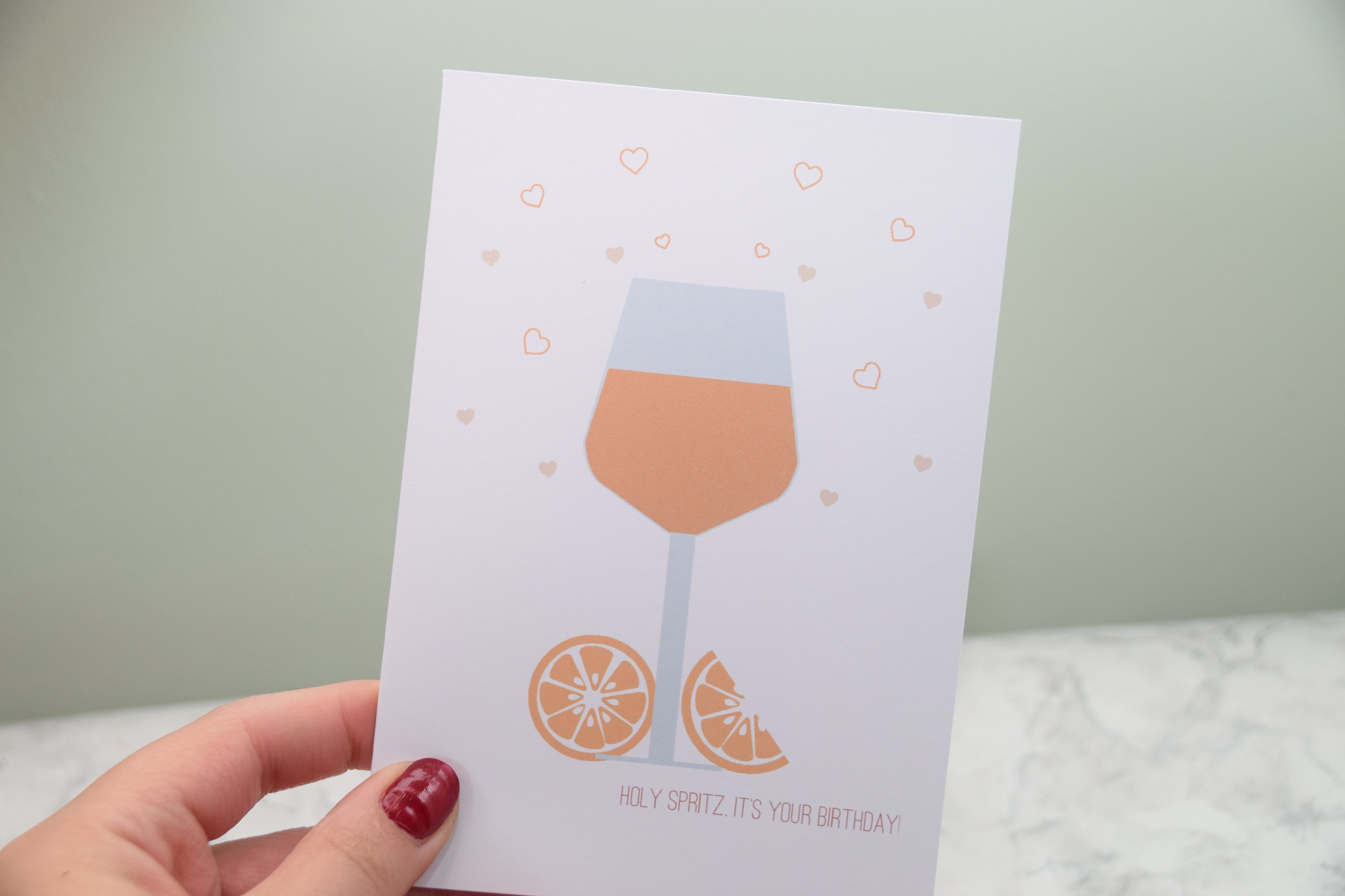 Aperol Spritz Birthday Card: 'holy Spritz' - Personalised A5/A6 - Etsy UK