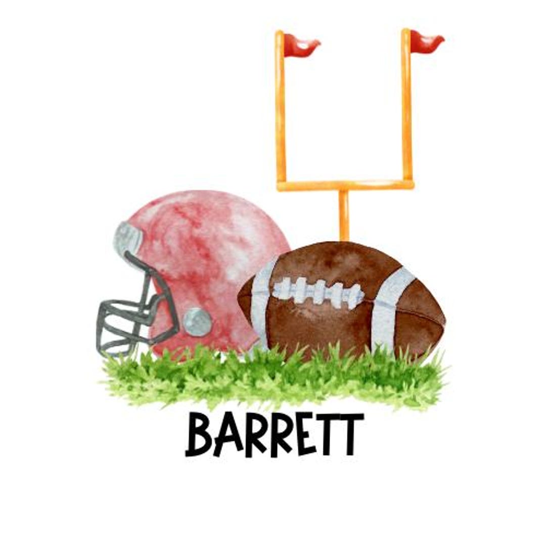 Football, Goalpost, Football Season, Red, Personalized, PNG, Digital ...
