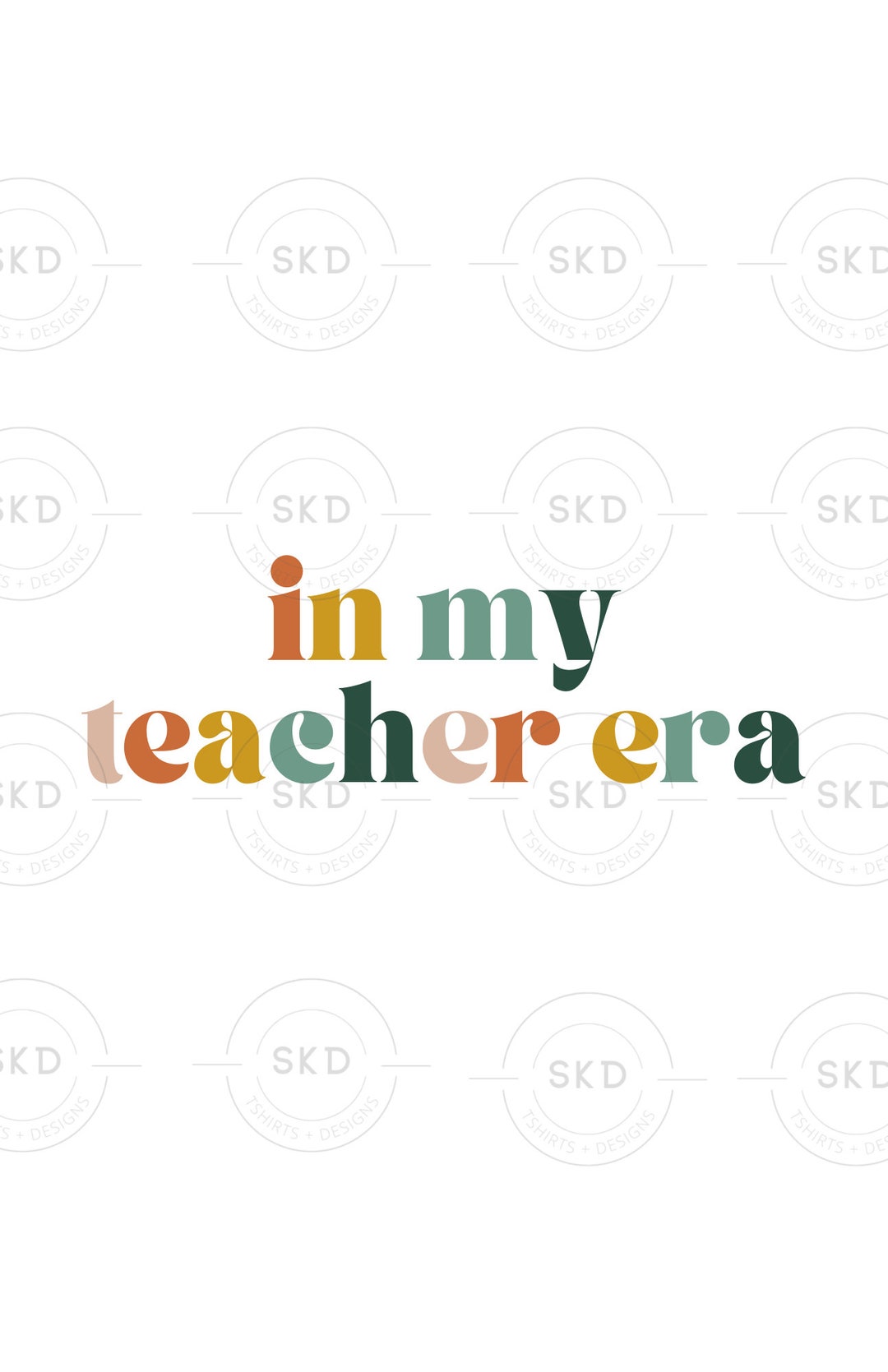 In My Teacher Era, PNG, Digital File, Sublimation Design, Teacher ...