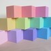 Wooden Rainbow PASTEL Blocks Set of 12 Blocks 1.8 or - Etsy