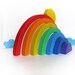 Gift for Baby Rainbow Stacker Wooden Balancing Game - Etsy