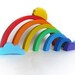 Gift for Baby Rainbow Stacker Wooden Balancing Game - Etsy