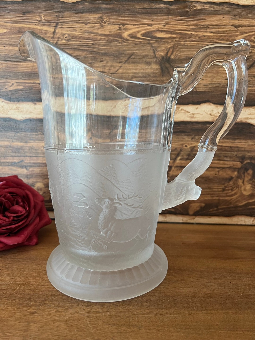 Gillinder & Sons Westward Ho Pioneer Water Pitcher - Etsy