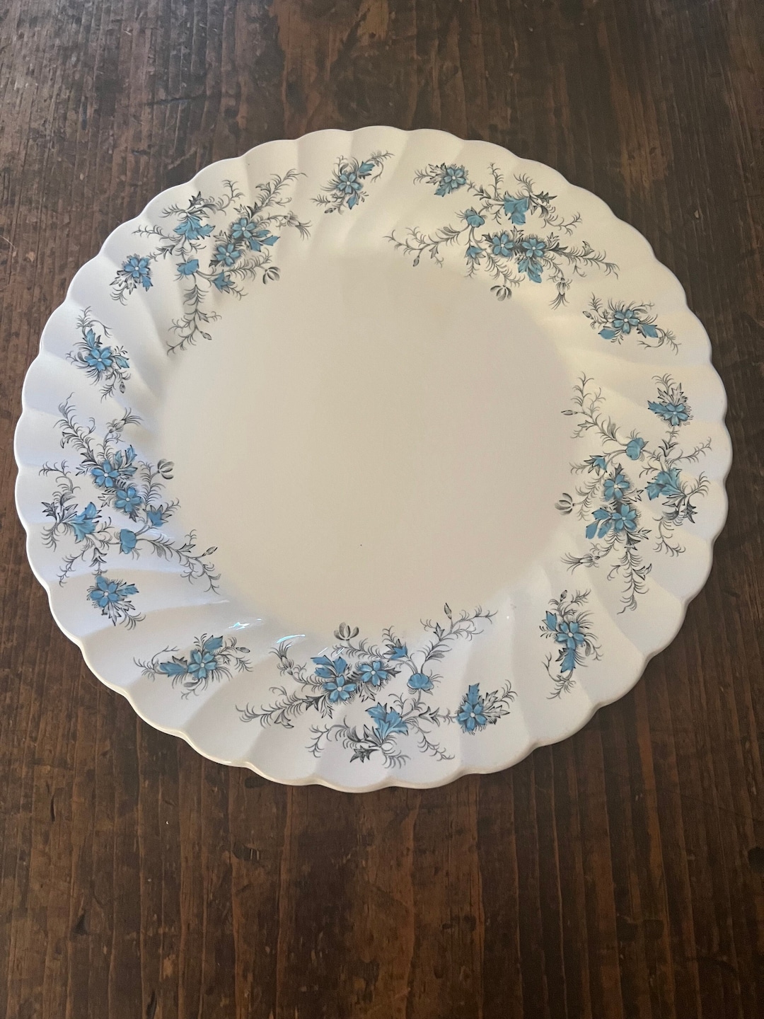 Vintage Myott Staffordshire - Forget Me Not - Dinner Plates - Set of 4 ...
