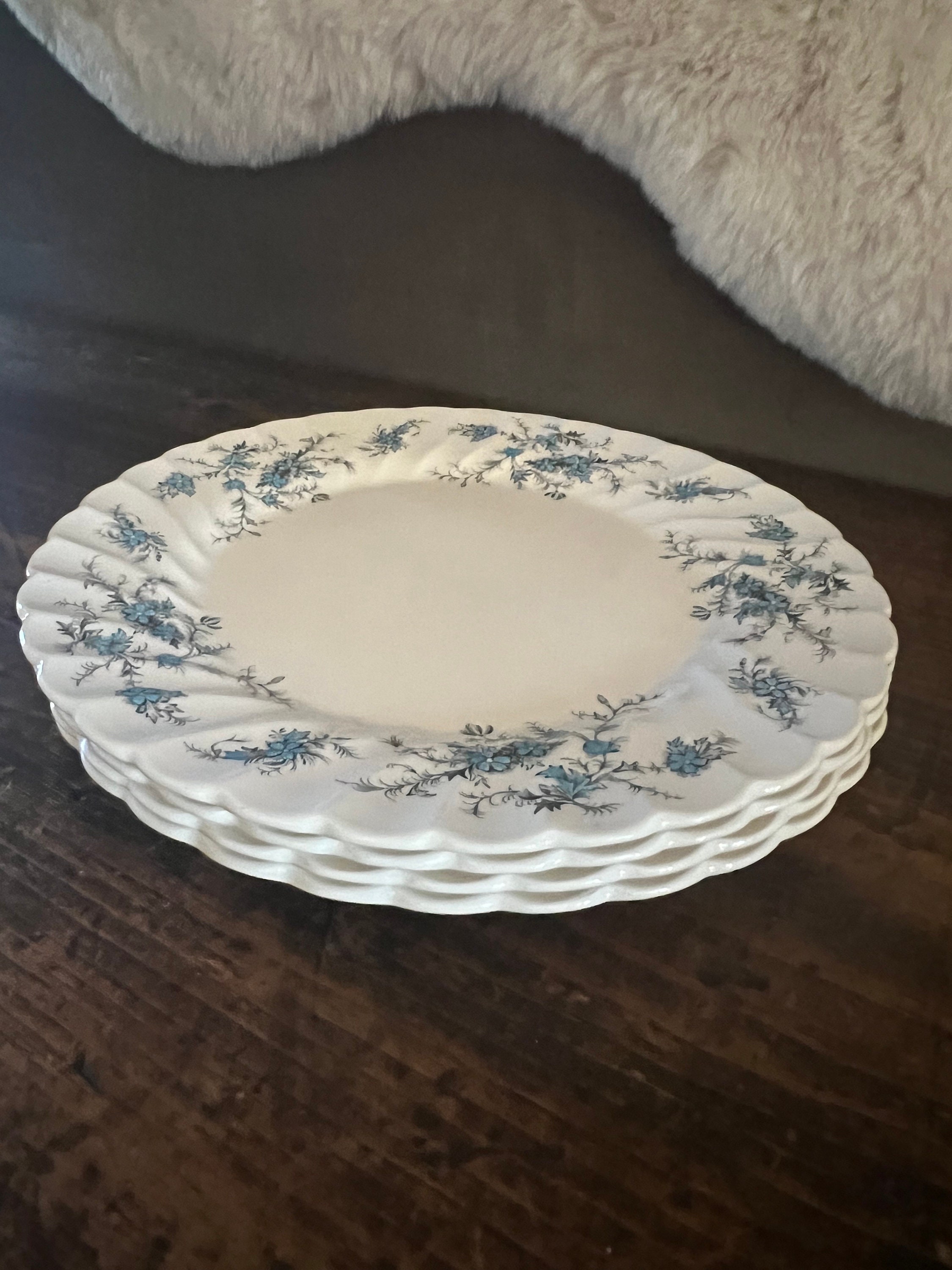 Vintage Myott Staffordshire - Forget Me Not - Dinner Plates - Set of 4 ...