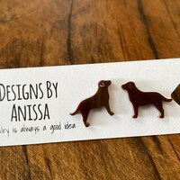 Polymer Clay Earrings| Christmas| Santa Hat| Labrador Retriever| Yellow ...