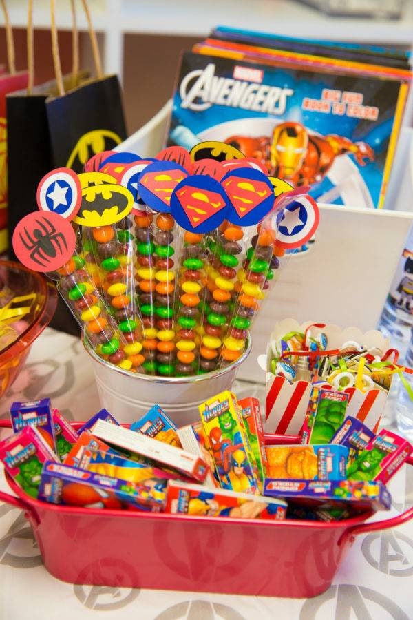 Super Hero Favors super hero party super hero candy | Etsy