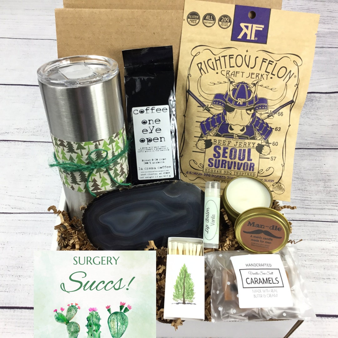 Get Well Box for Men, Get Well Soon, Care Package for Men, Gift Basket ...
