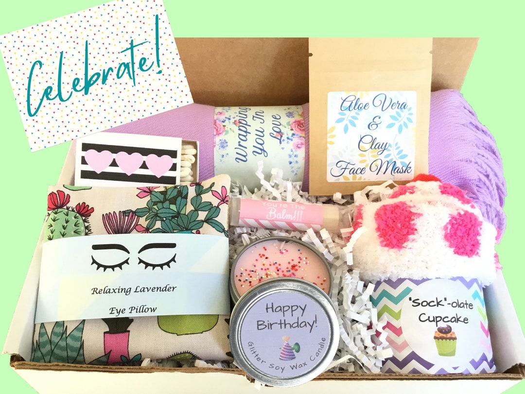 Birthday Gift Box Happy Birthday Care Package Birthday Gift Bday Gift Box Thinking of You Gift ...