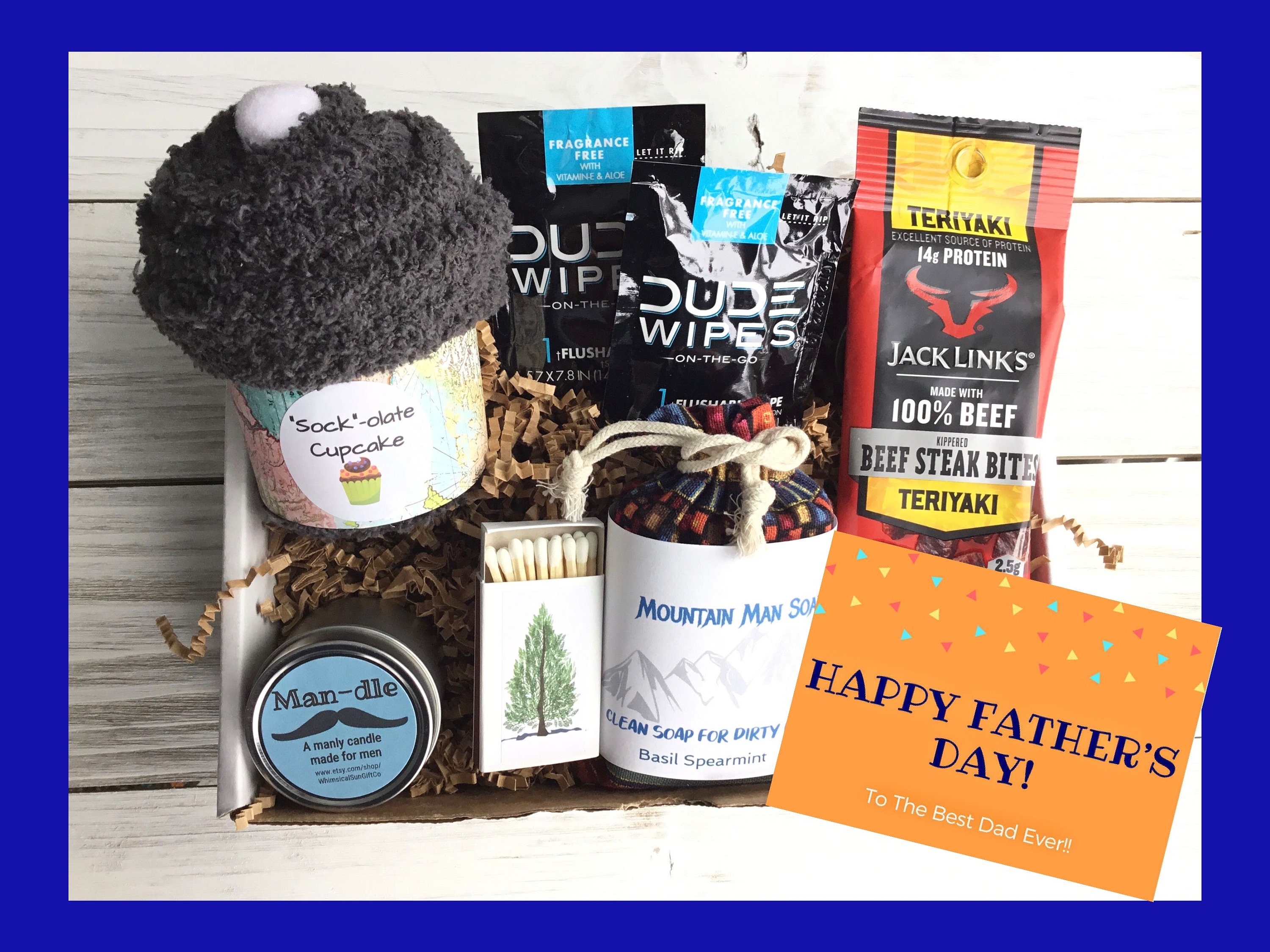 Fathers Day Gift for Dad Happy Fathers Day Care Package for - Etsy