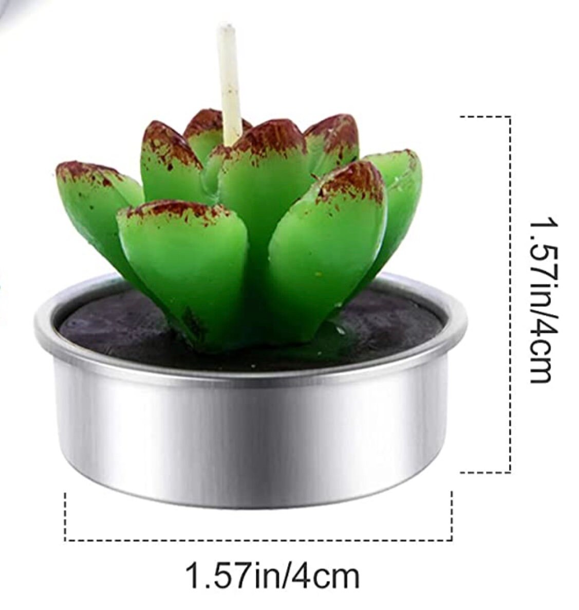 Mini Succulent Cactus Tea Light Candle Mini Succulent Candle - Etsy