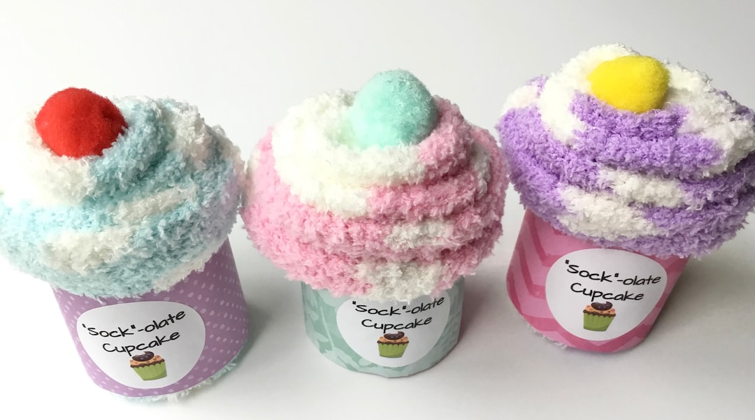 Cozy Fuzzy Cupcake Socks With Hearts Womens - Etsy