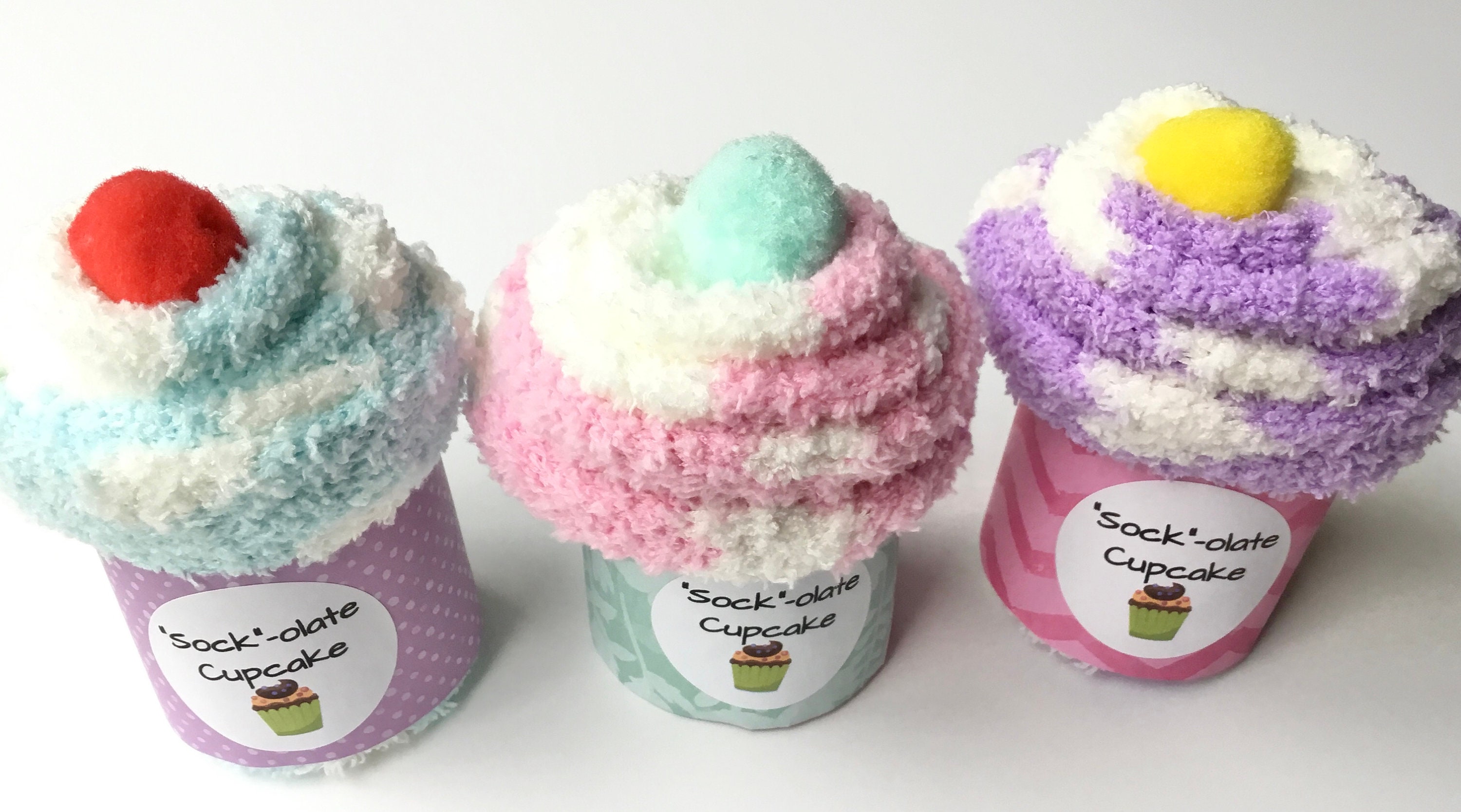 Cozy Fuzzy Cupcake Socks With Hearts Womens - Etsy