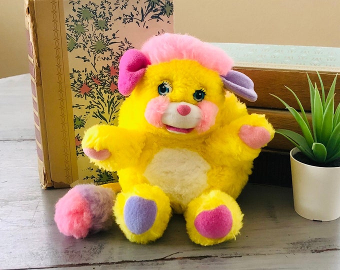 Vintage 1980's Popples Potato Chip Popple Plush | 80's Yellow Popple ...