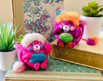 Vintage 1980's Popples Potato Chip Popple Plush 80's Yellow Popple ...