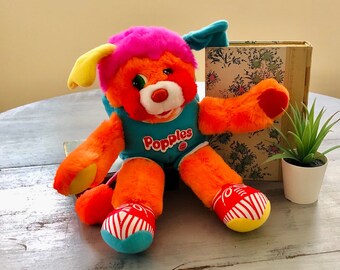 Vintage 1980's Popples Potato Chip Popple Plush | 80's Yellow Popple ...