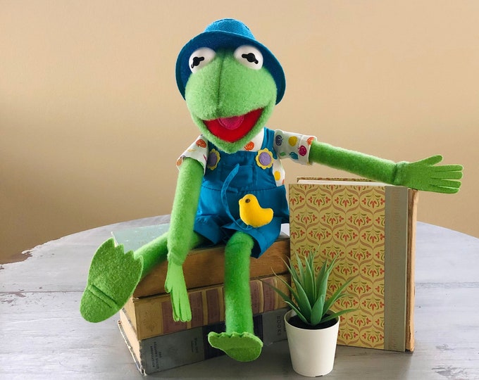 Vintage 1990's Kermit the Frog Plush | Retro 90s Kid Dimension Kermit ...