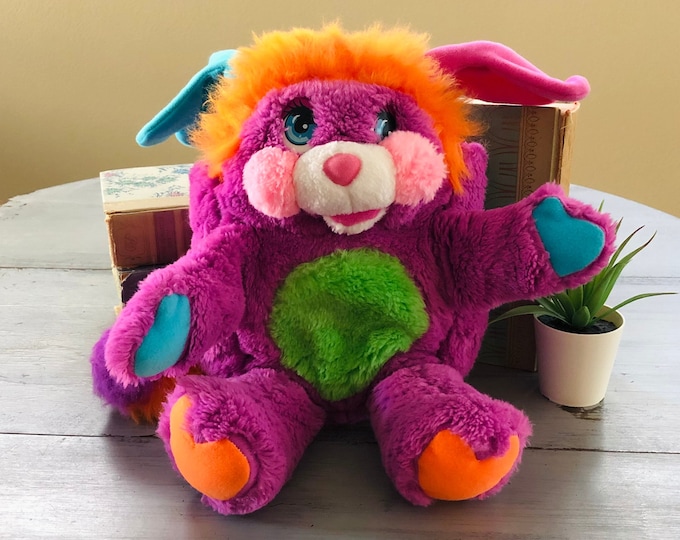 Vintage 1980's Popples Pancake Popple 80's Purple, Orange, Blue, Green ...