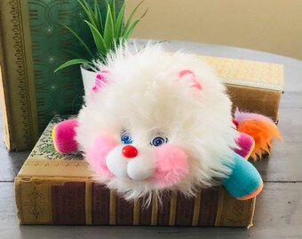 Vintage 1980's Popples Puffling Popple 80's White and Pink Puffling ...