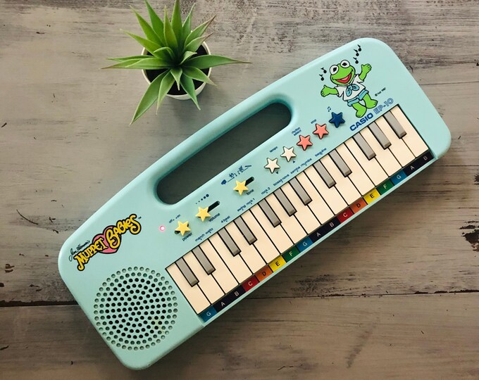 Vintage 1980's Muppet Babies Casio Keyboard | Retro Jim Henson Muppet ...