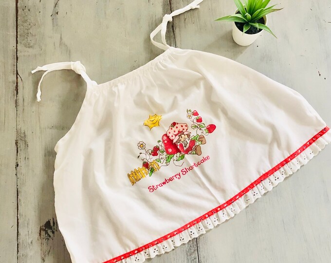 Vintage 1980's Strawberry Shortcake Flowy Tank Retro 1980's Strawberry ...