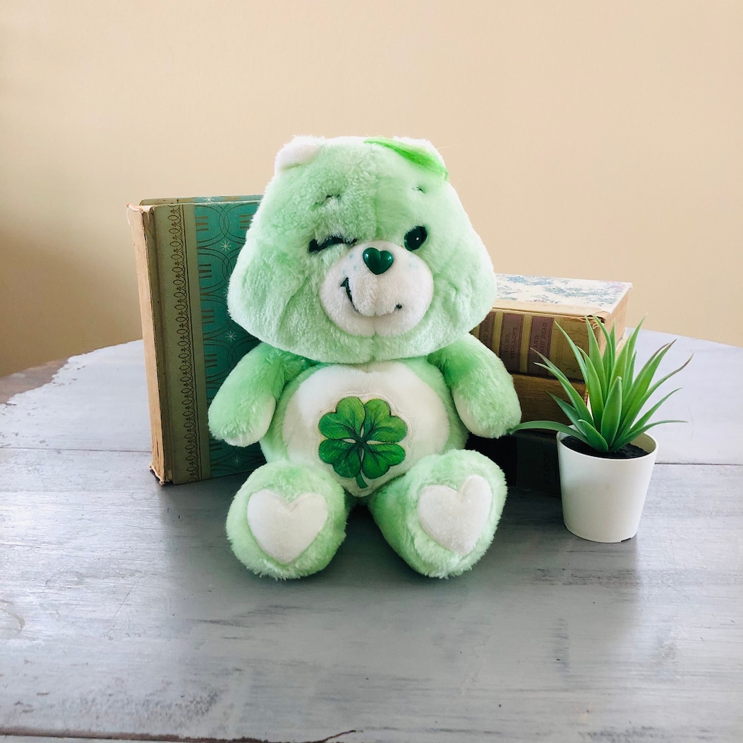 Vintage 1980's Good Luck Bear Retro Care Bear Original Care Bear Plush ...