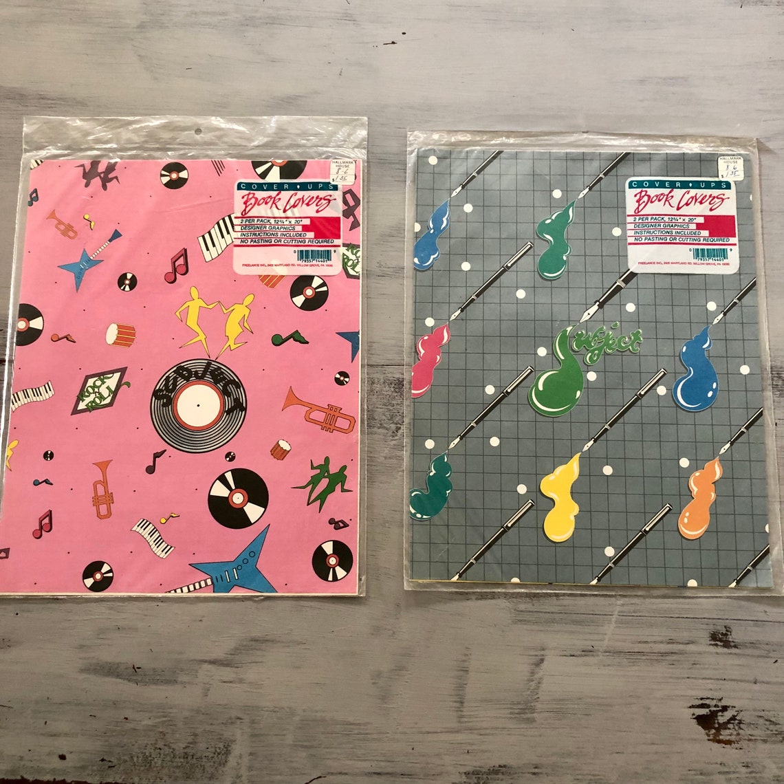 Vintage 1980's Textbook Covers Retro 80's School - Etsy UK