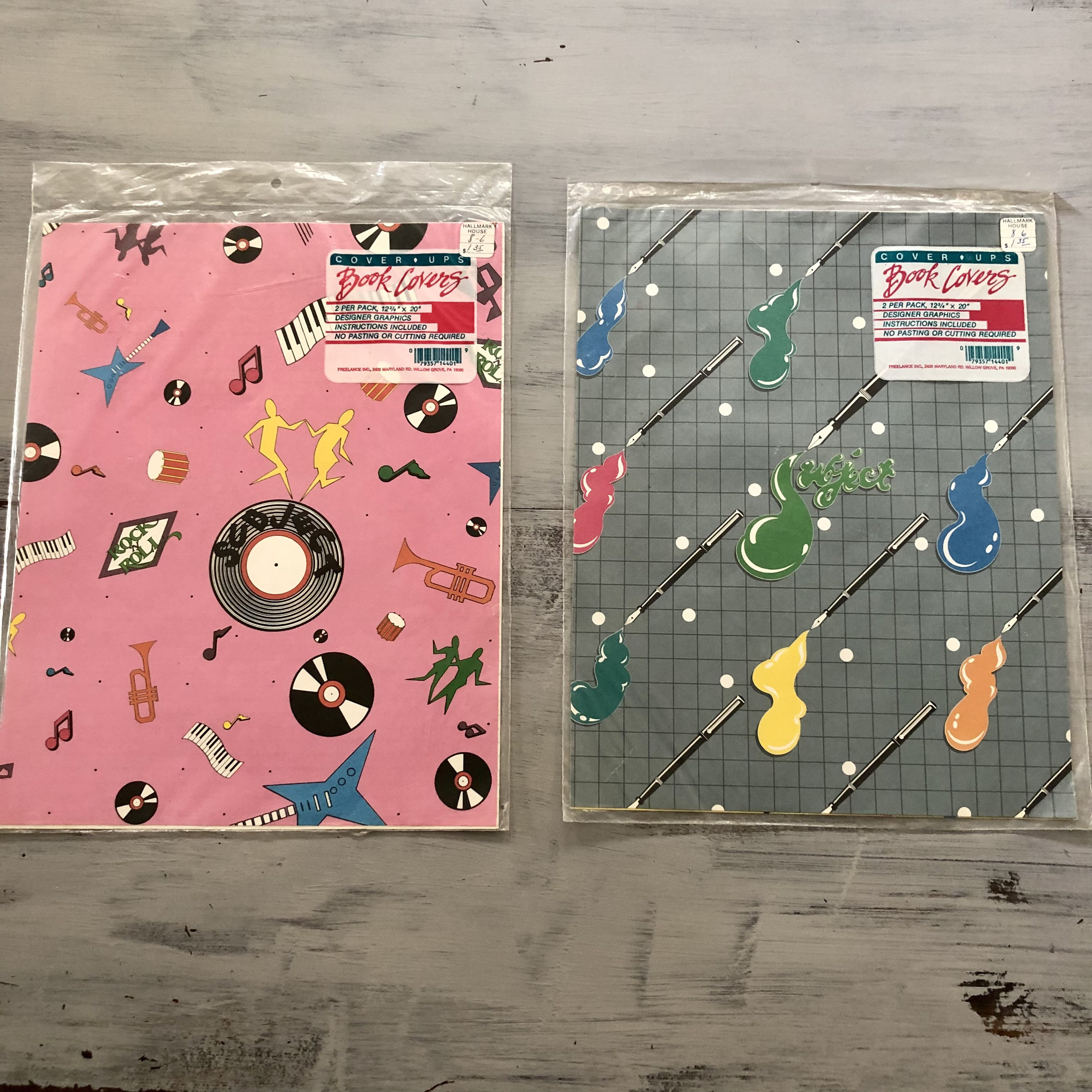 Vintage 1980's Textbook Covers Retro 80's School - Etsy UK