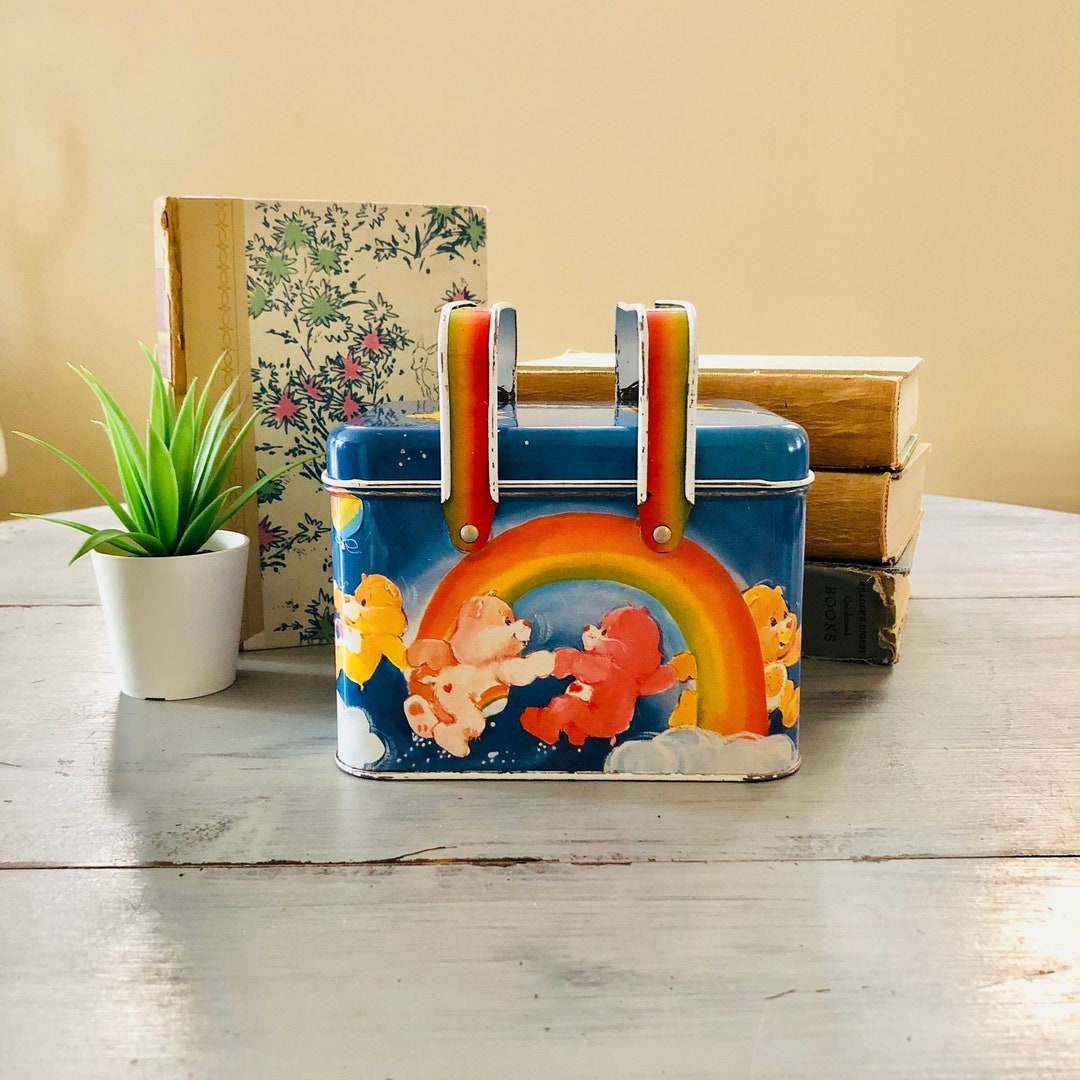 Vintage 1980's Care Bears Metal Basket 1980's Care Bears Cheinco ...