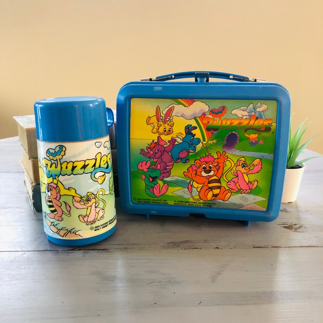 Vintage 1980's Wuzzles Lunchbox With Thermos 1980's Wuzzels Lunch Box ...