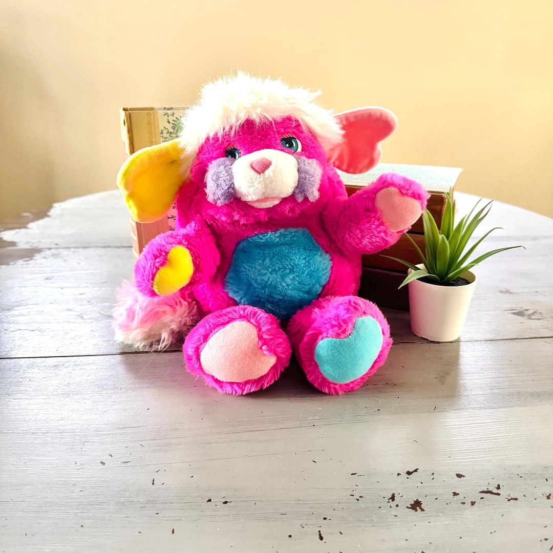 Vintage 1980's Popples Prize Popple 80's Fuchsia Purple Pink Popple ...
