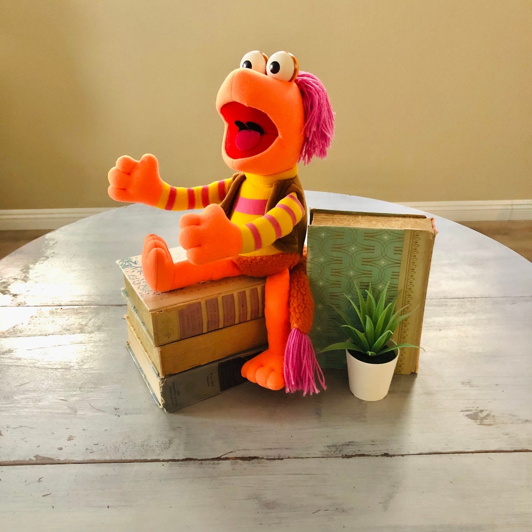 Vintage 1980's Fraggle Rock Gobo Plush 1985 Hasbro Softies Fraggle Rock ...