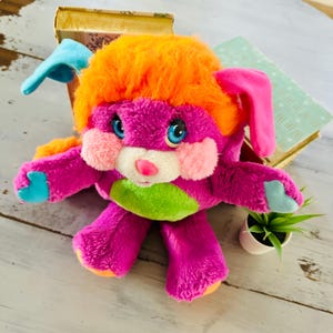 Vintage 1980's Popples Pancake Popple 80's Purple, Orange, Blue, Green ...