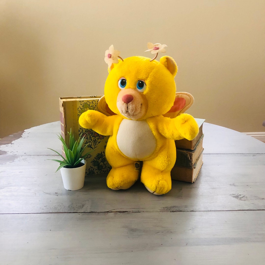 Vintage 1980's Wuzzles Butterbear Plush 1980's Wuzzels Stuffed Animal Softies Wuzzles Butterbear ...