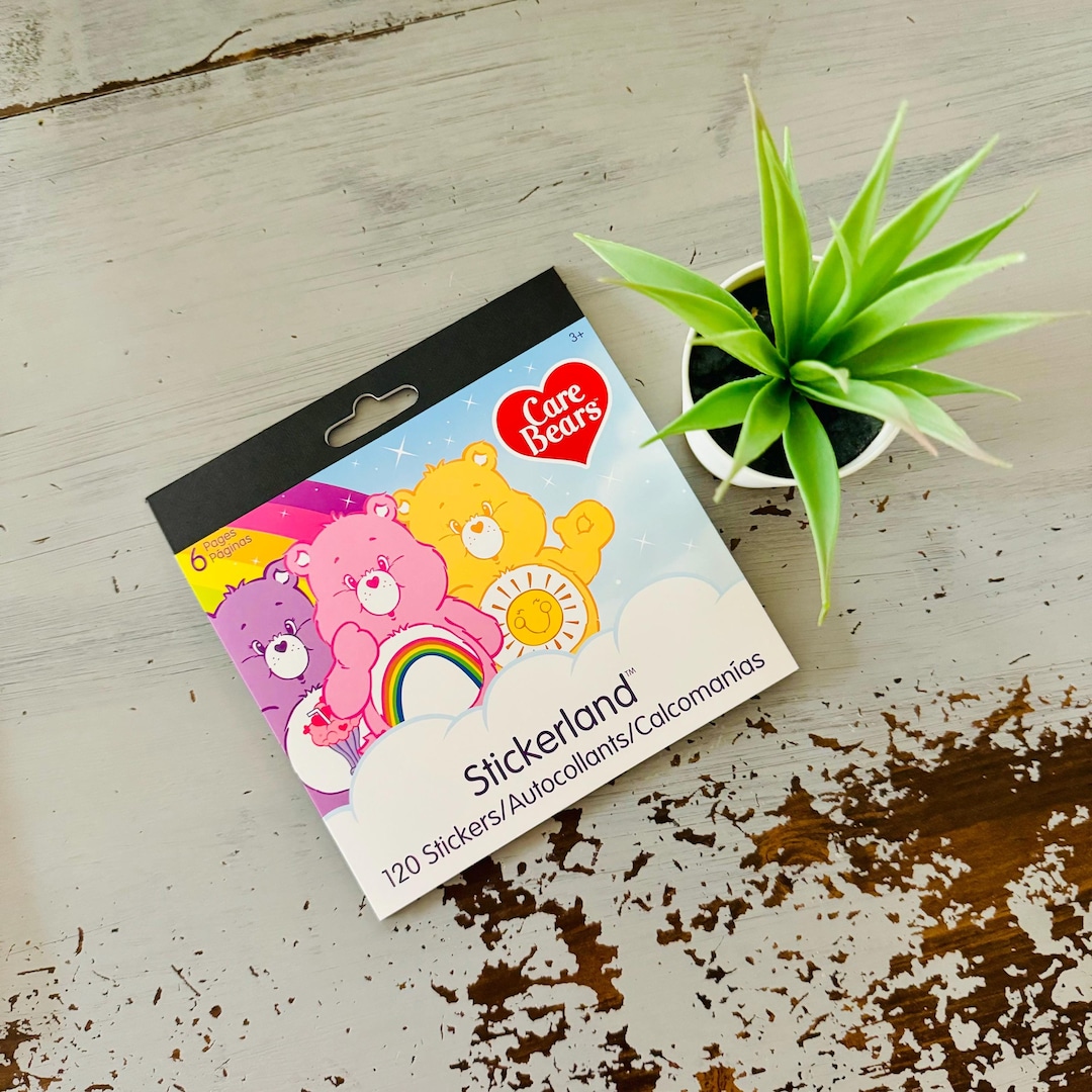 Vintage Style Care Bears Stickers | Retro Care Bears Sticker Book ...