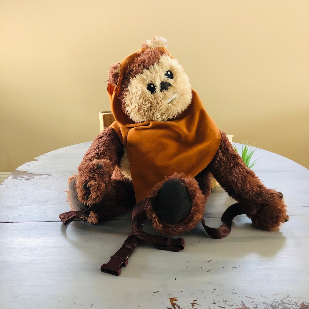 Vintage Style 2000's Wicket the Ewok Plush Backpack Return of the Jedi ...