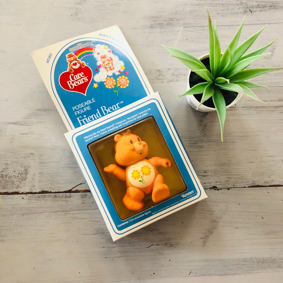 Vintage 1980's Friend Bear Care Bear PVC Figure in Box Original Care ...