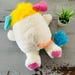 Vintage 1980's Popples Puffball Popple 80's White, Pink, Yellow, and ...