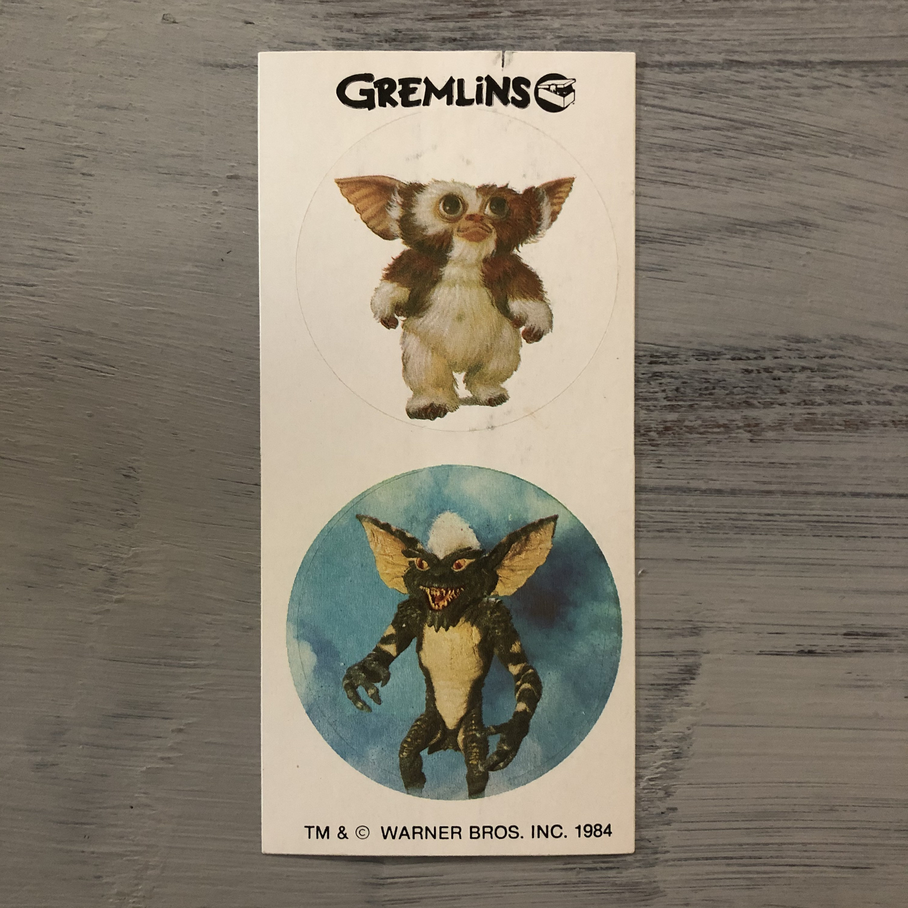 Vintage 1980's Gremlins Stickers 80's Grimlins Gizmo | Etsy