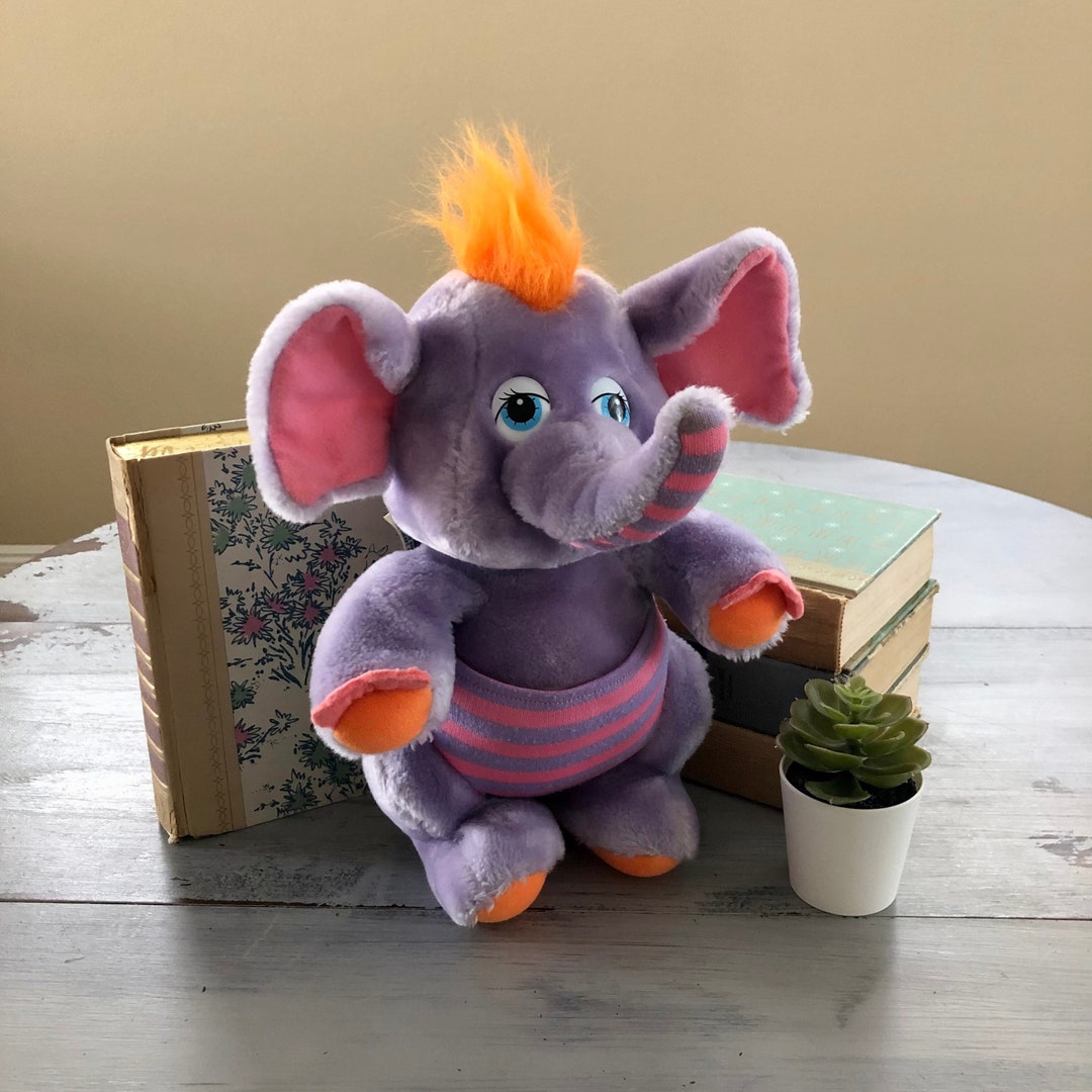 Vintage 1980's Wuzzles Eleroo Plush 1980's Wuzzels Stuffed Animal ...