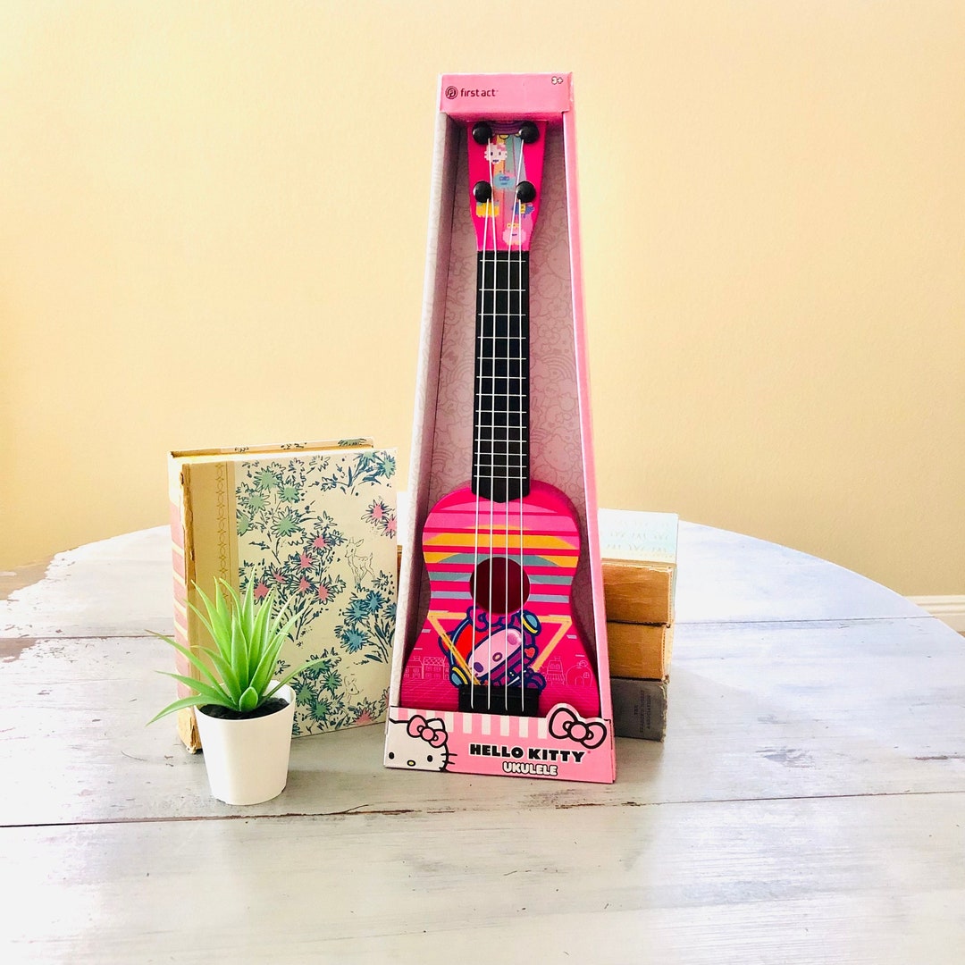 Sanrio Hello Kitty Ukulele Hello Kitty Toys Retro Style Hello Kitty Ukulele Kids Musical ...