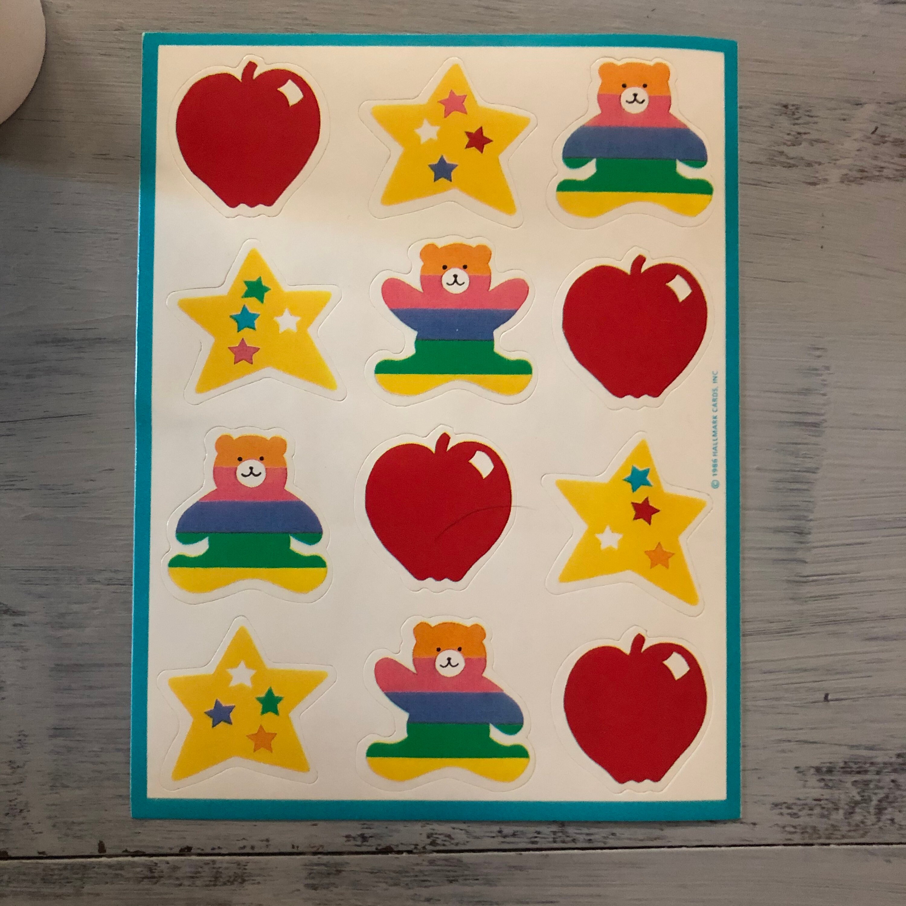 Vintage 1980's Rainbow Stars Stickers 80's Teacher - Etsy