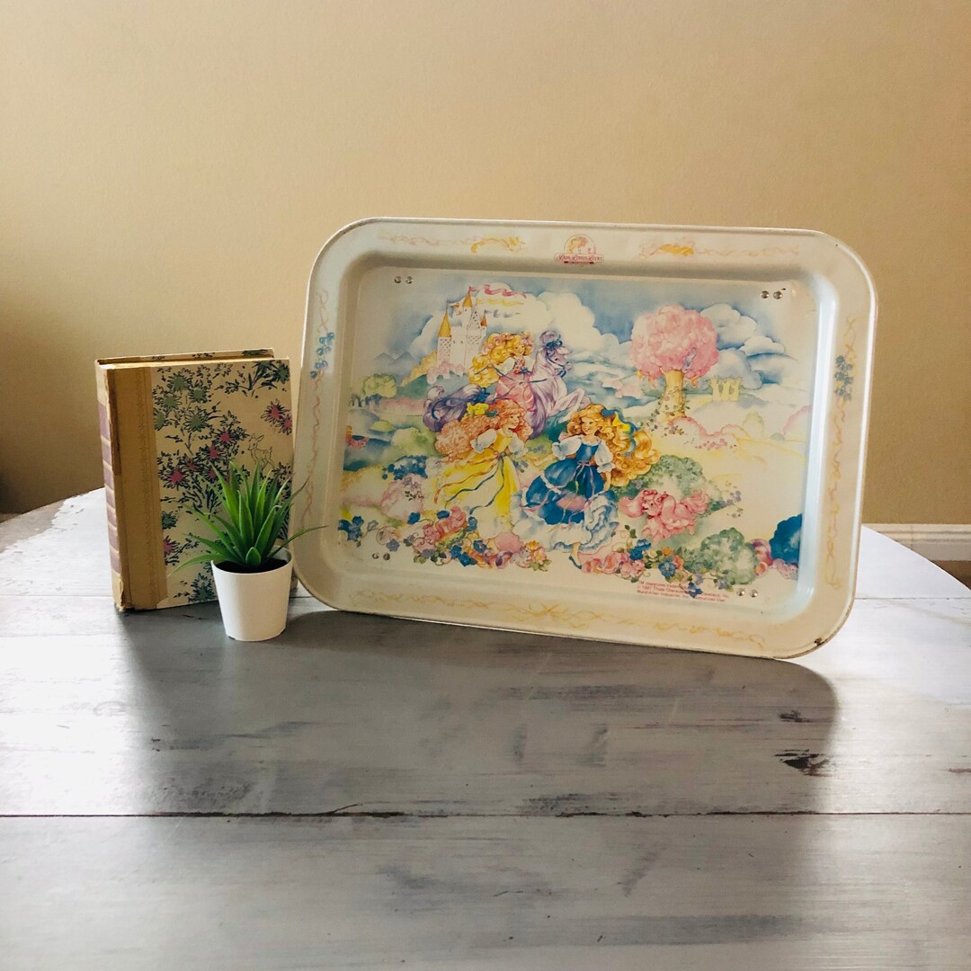Vintage 1980's Lady Lovely Locks TV Tray 80's Lady Lovely Locks Lap ...