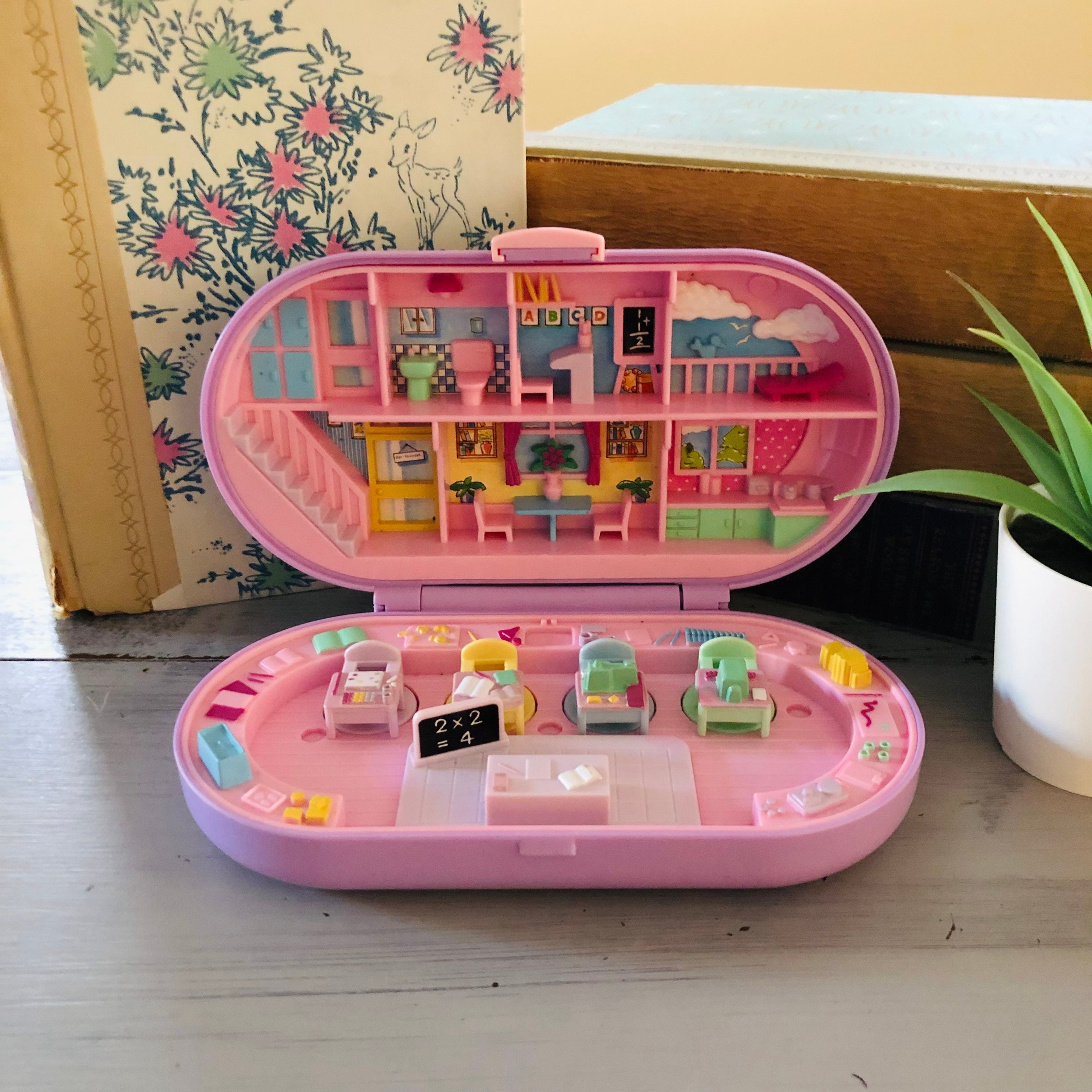 Vintage 1990s Polly Pocket Stampin School Playset Etsy